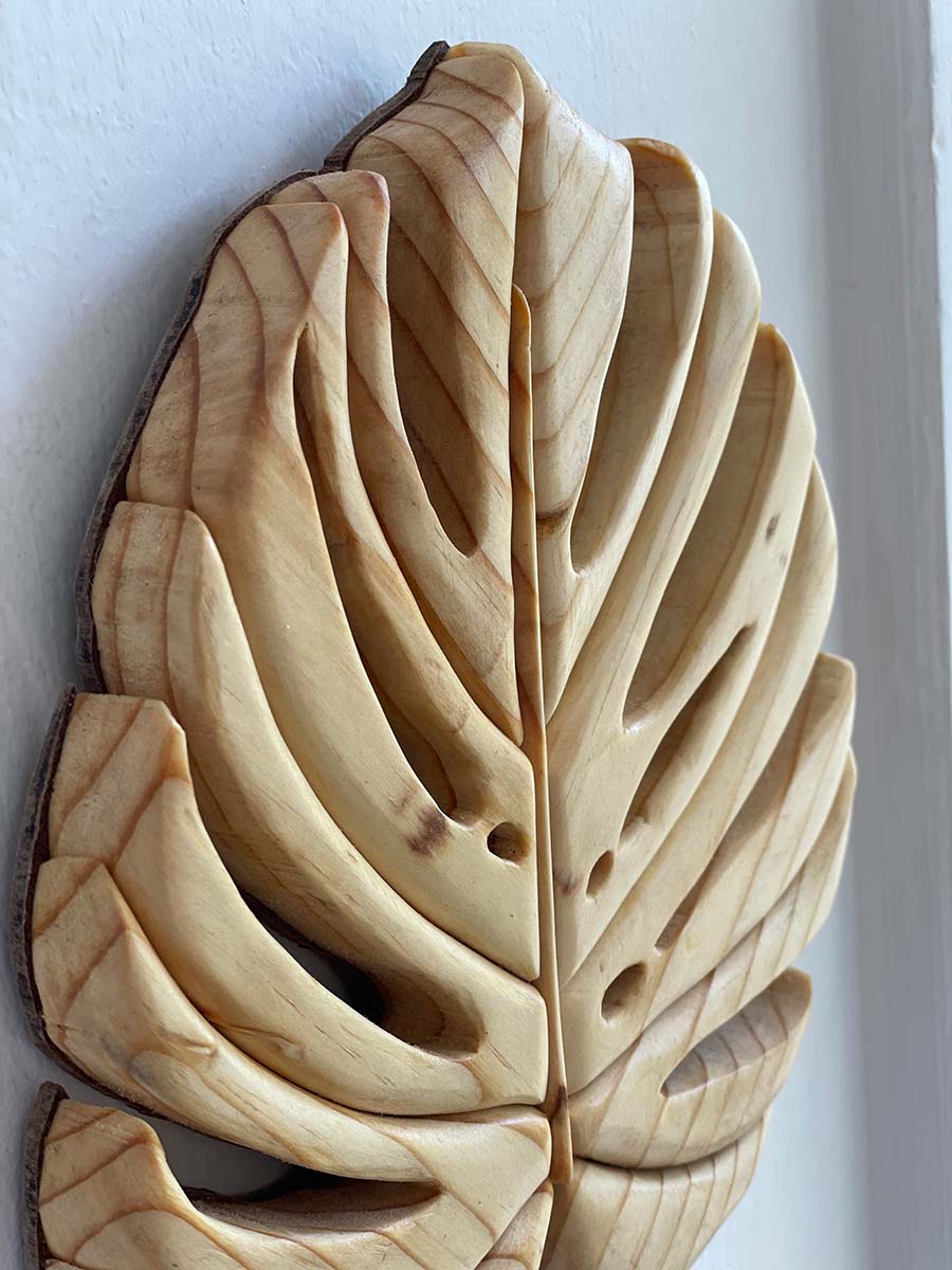 Monstera Leaf Intarsia - Studio Dust